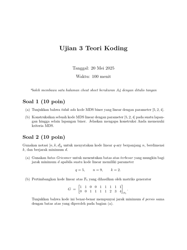 Teori Koding | PDF