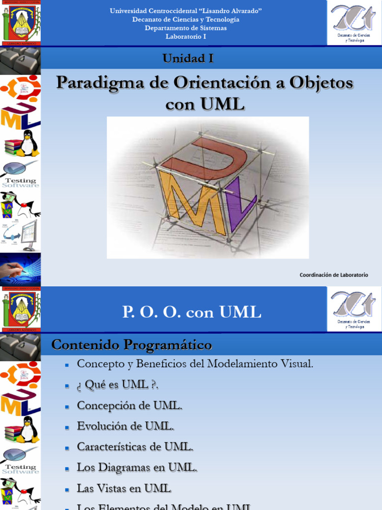 Diapositivas Sobre Paradigma de Orientacion A Objetos Con UML | PDF | Lenguaje de modelado ...