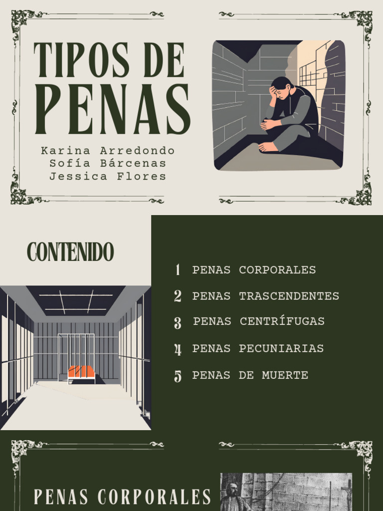 Tipos de penas en México | PDF | Castigos | Multa (pena)