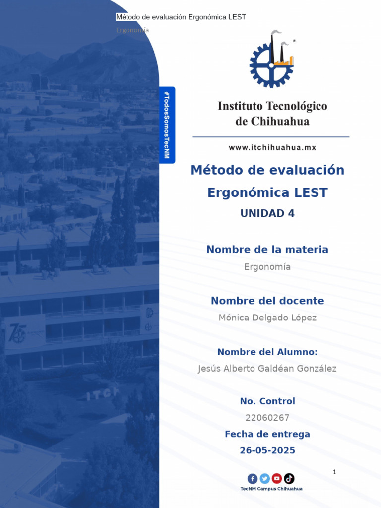 Metodo Lest | PDF | Seguridad y salud ocupacional | Temperatura