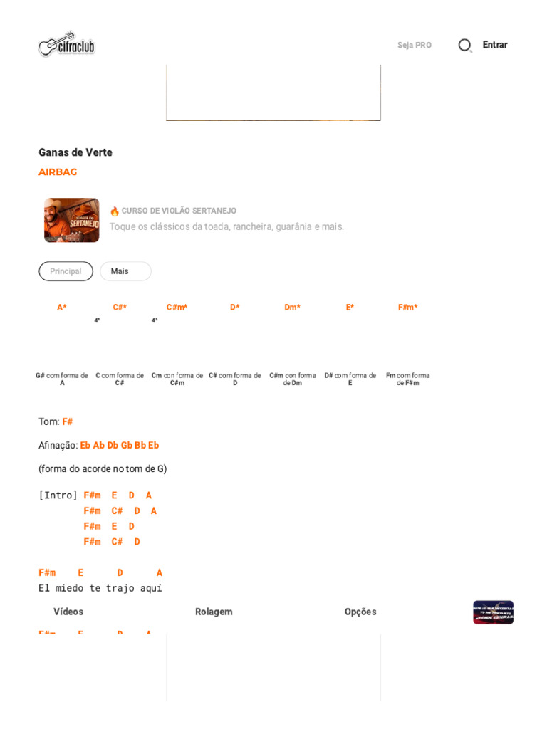 Ganas de Verte - AIRBAG - Cifra Club | PDF