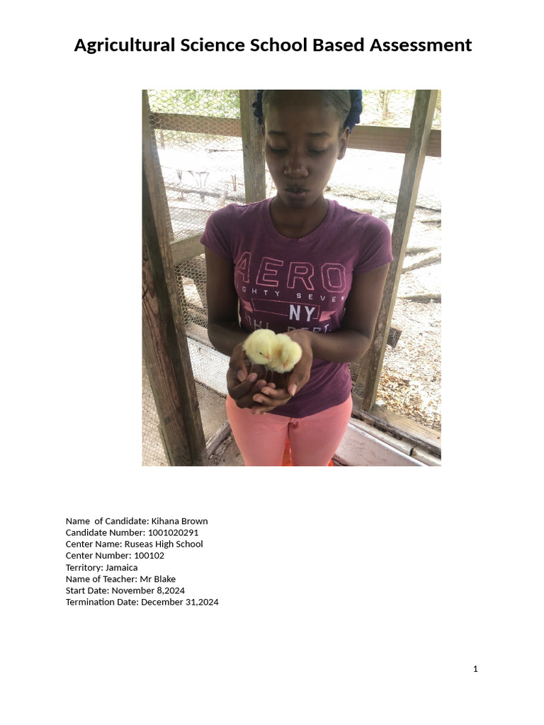 Agriculture SBA (Broiler 2) | PDF | Poultry Farming | Broiler