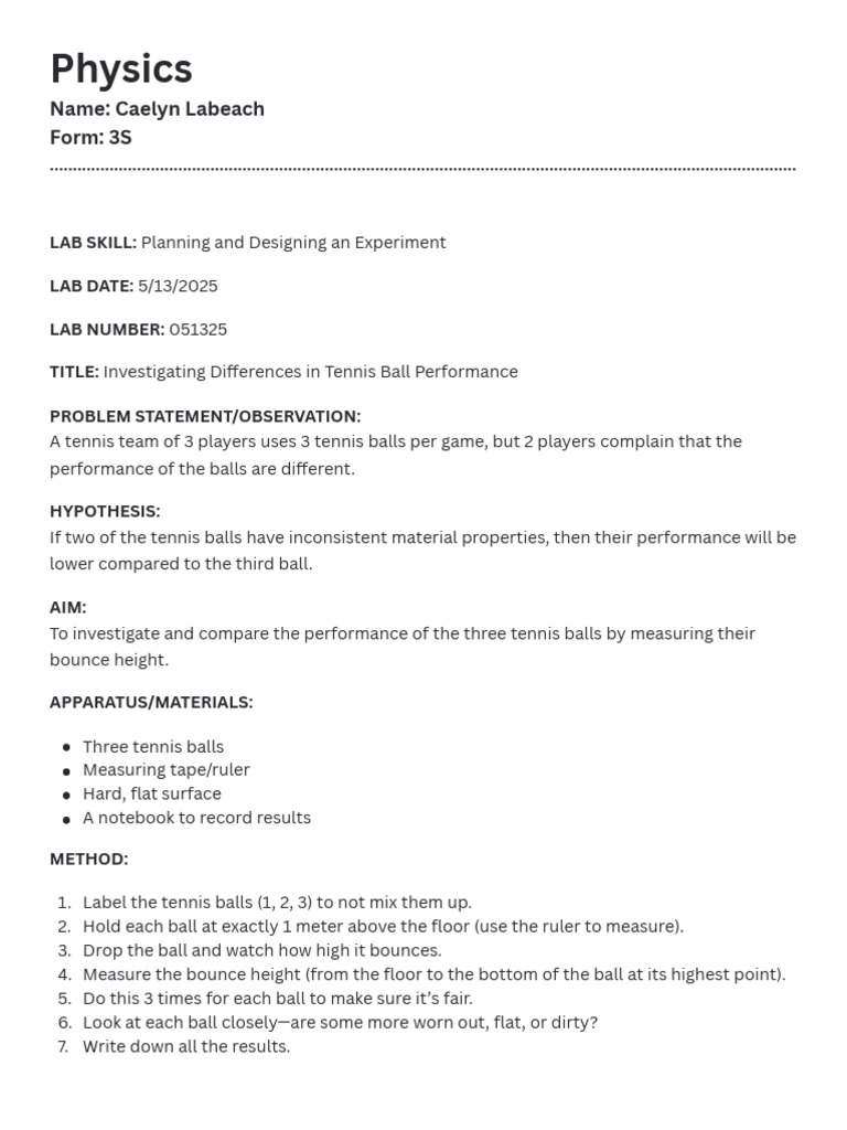 LAB SKILL Planning and Designing An Experiment | PDF | Experiment ...