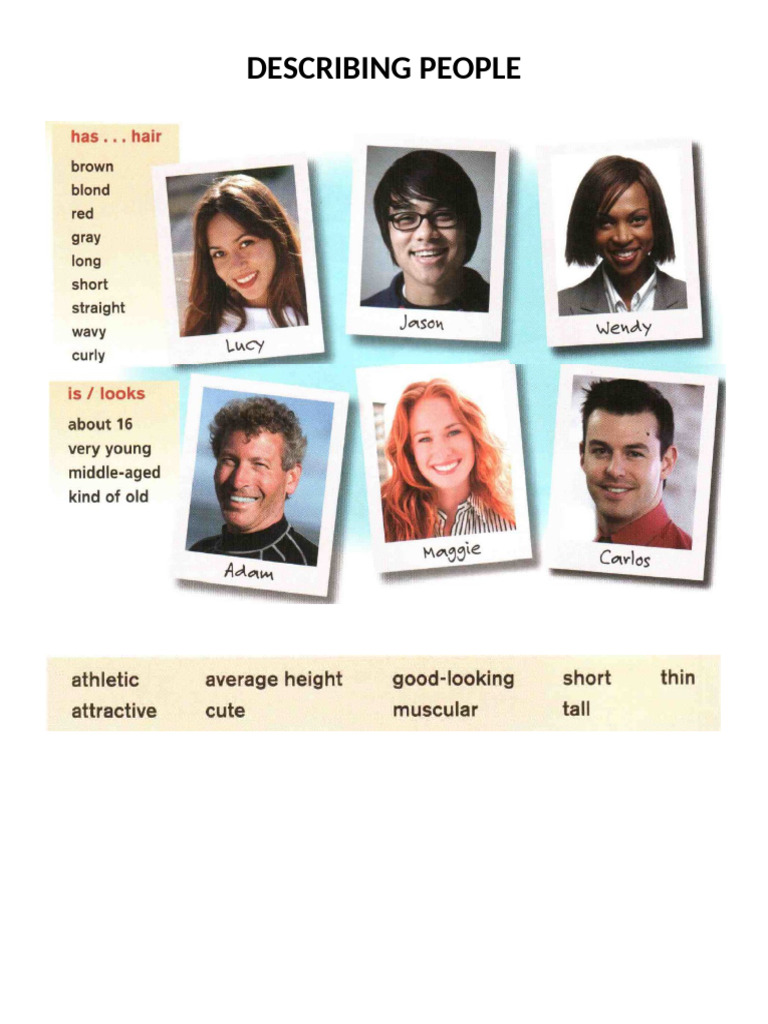 Describing People | PDF