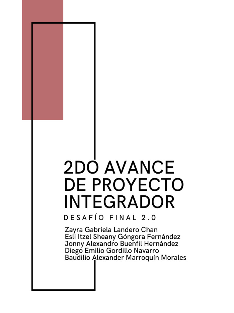 2do Avance de Proyecto Integrador Desafío Final 2.0 | PDF