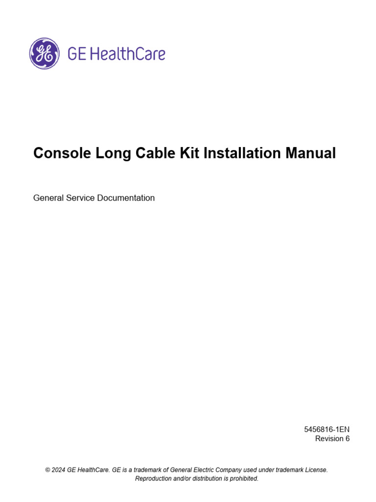Console Long Cable Kit Installation Manual | PDF