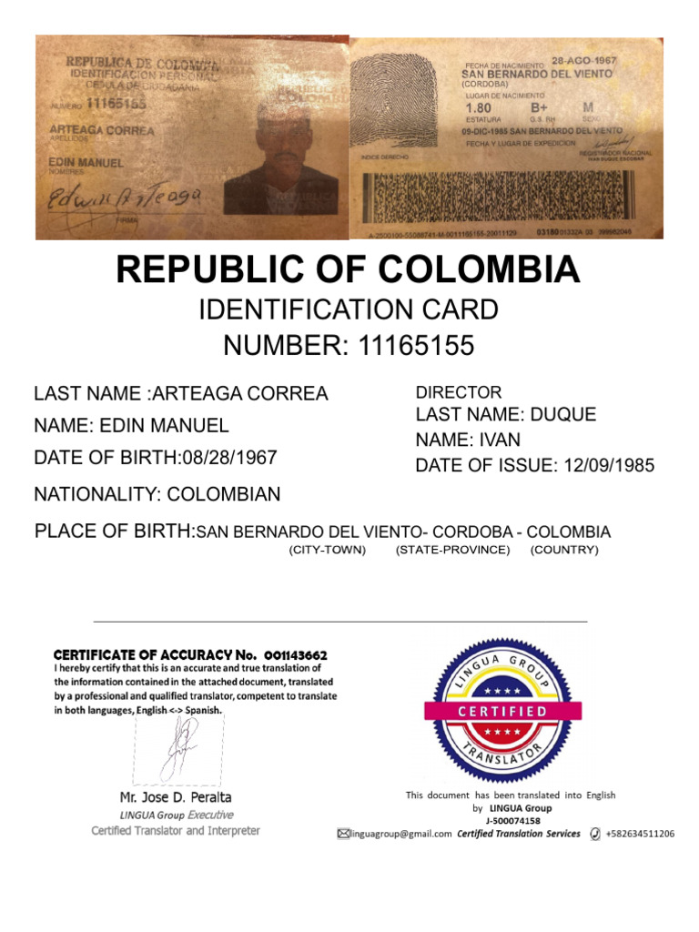 Id Colombia | PDF