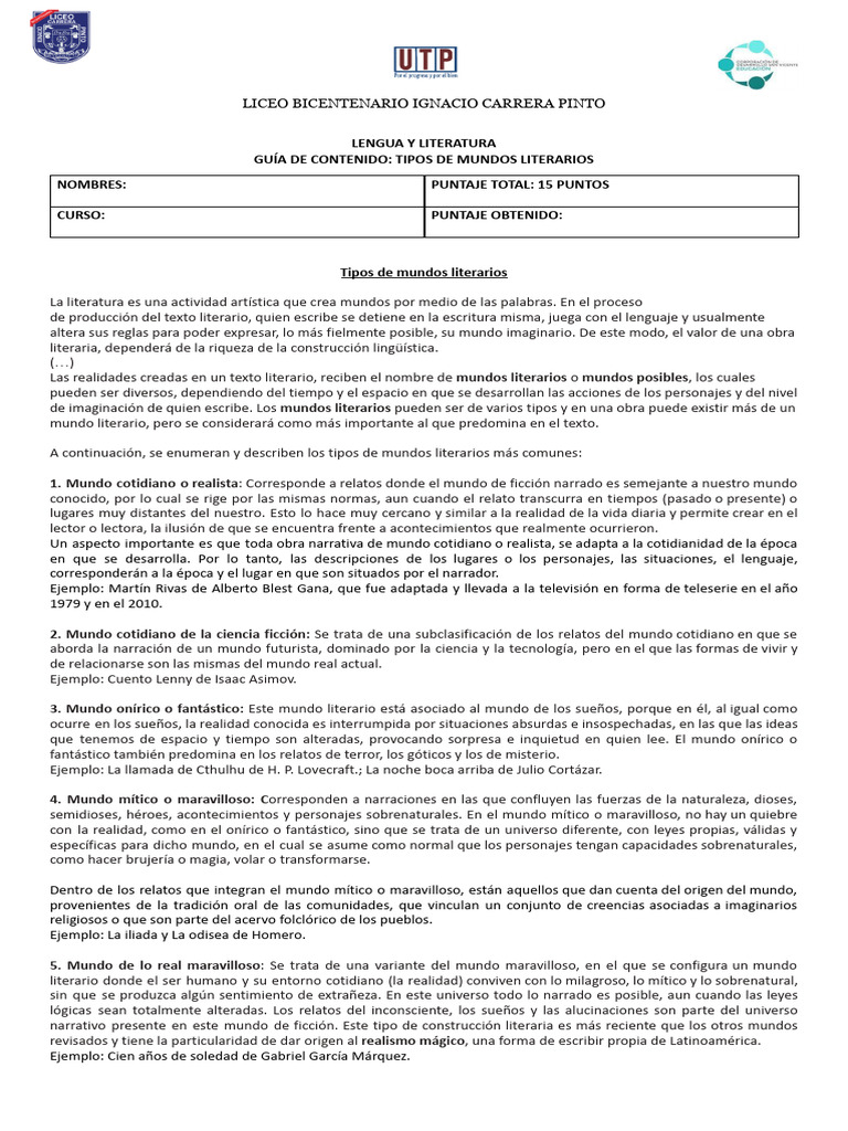 2° Lenguaje Guía Evaluada 1 | PDF