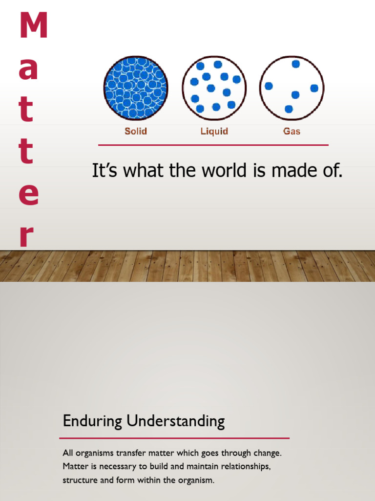 Google Slide 3.1 Matter, Properties of Matter | PDF | Chemical ...
