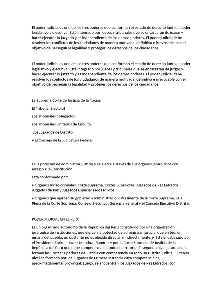 Poder Judicial | PDF