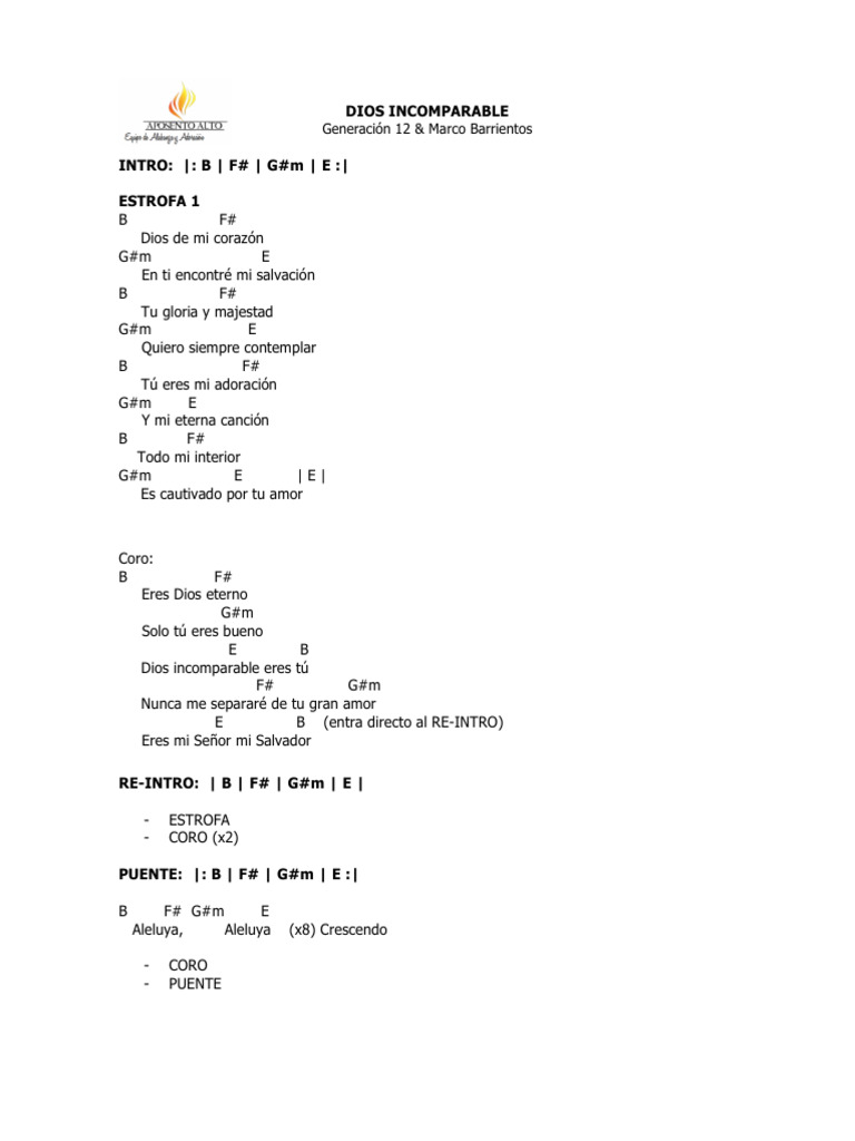 Dios Incomparable G12 (Corregido) | PDF