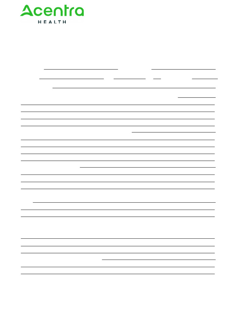 Assessment Form - Acentra 2 | PDF