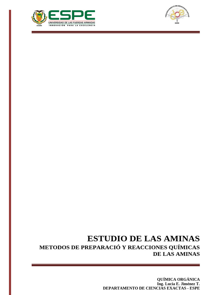 Aminas - Preparacion - Actividad de Aprendizaje Nro. 12 | PDF | Amida | Amina