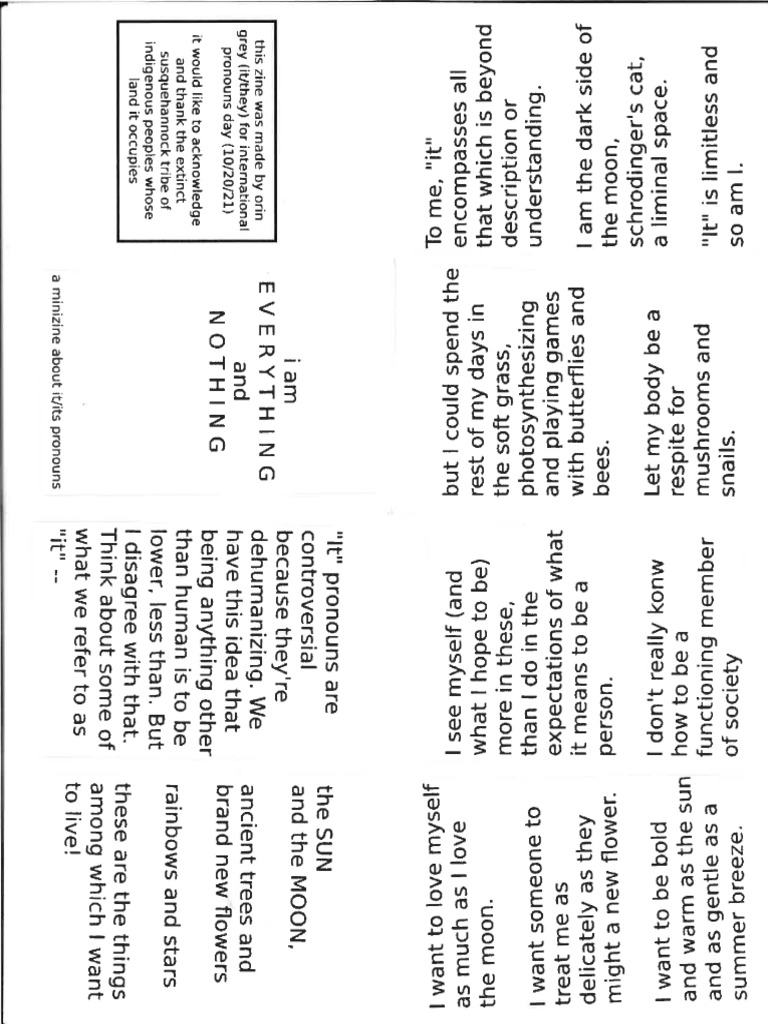 Everything and Nothing | PDF