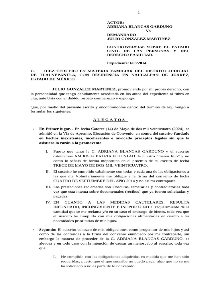 ALEGATOS | PDF | Instituciones sociales