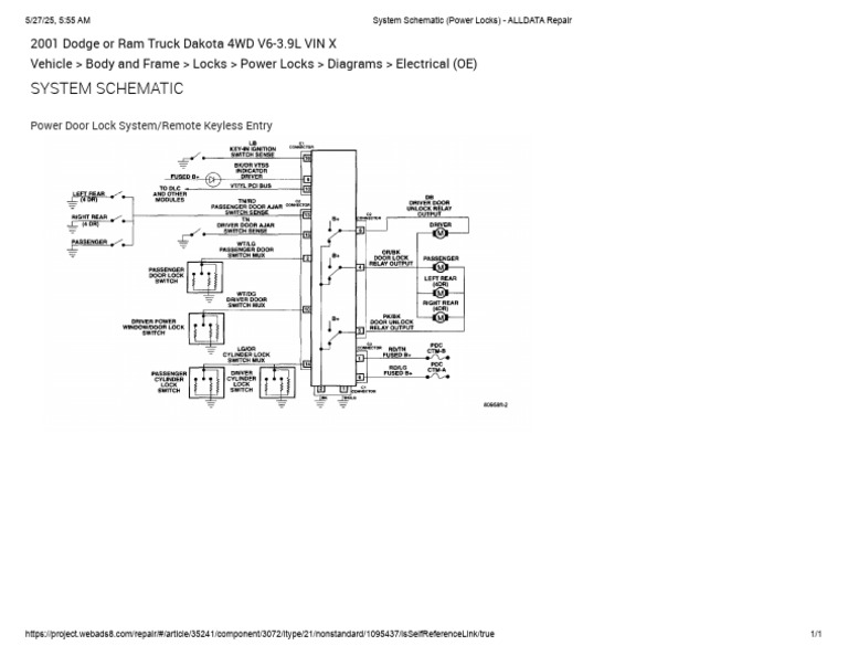 System Schematic (Power Locks) - ALLDATA Repair | PDF