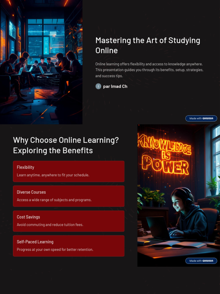 Mastering The Art of Studying Online | PDF | Educational Technology ...