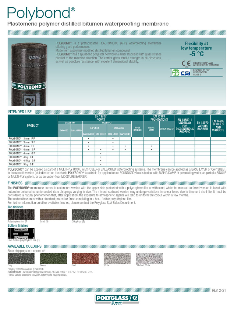 Polybond Rev. 02 06 - 21 | PDF | Applied And Interdisciplinary Physics ...