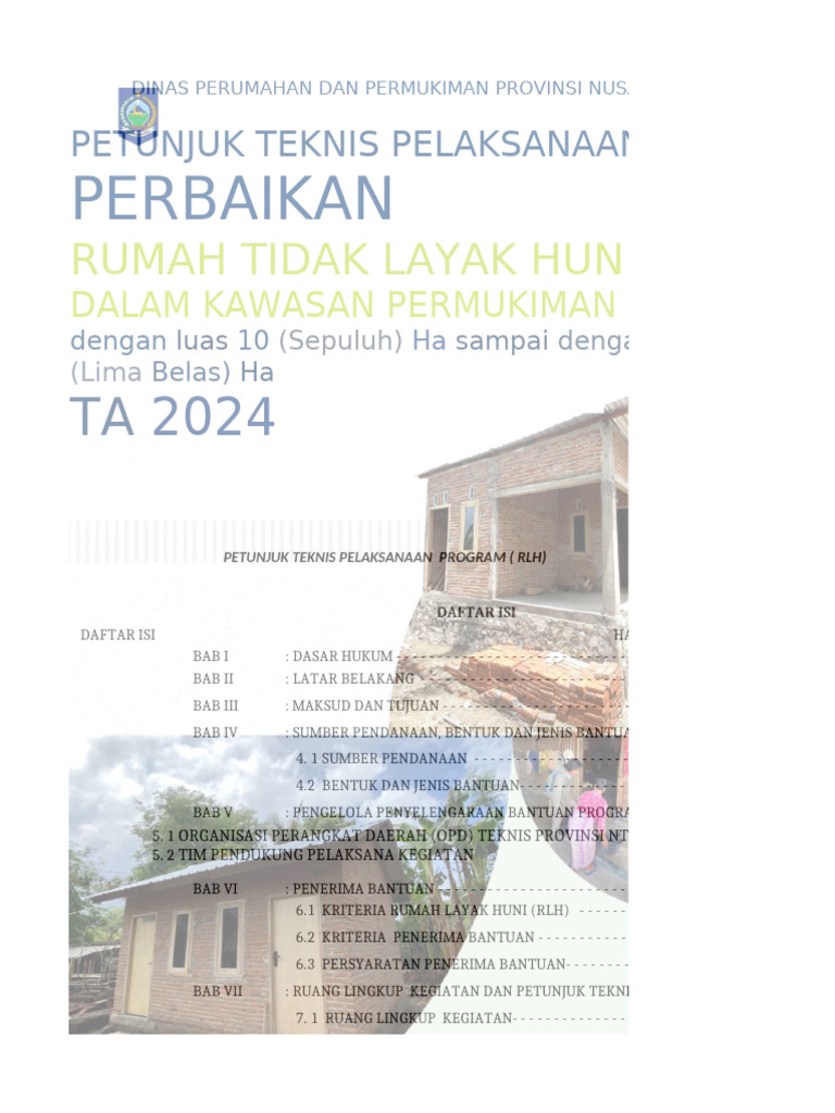 PDF Juklak Juknis RLH 2024 Final | PDF