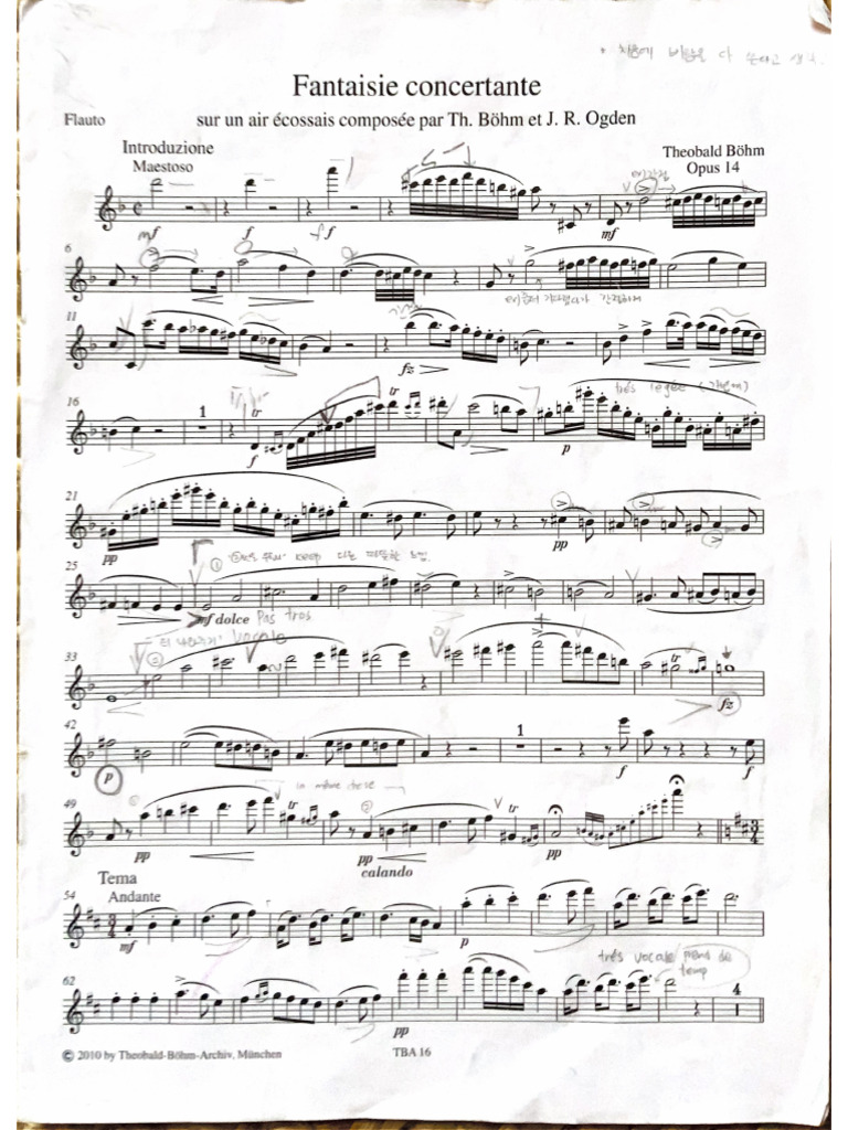 Fantaisie Concertante Ecossaise Flute | PDF