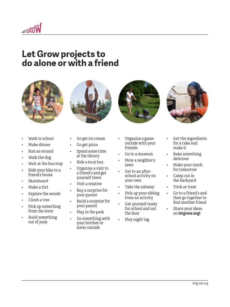Let Grow LET GROW PROJECT Idea List | PDF