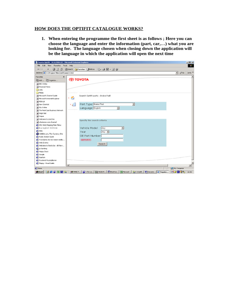 How Does The Optifit Catalogue Works | PDF