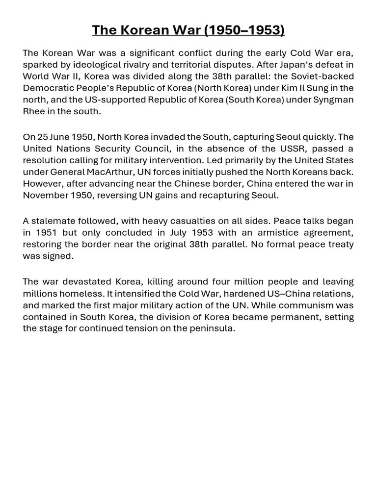 The Korean War | PDF