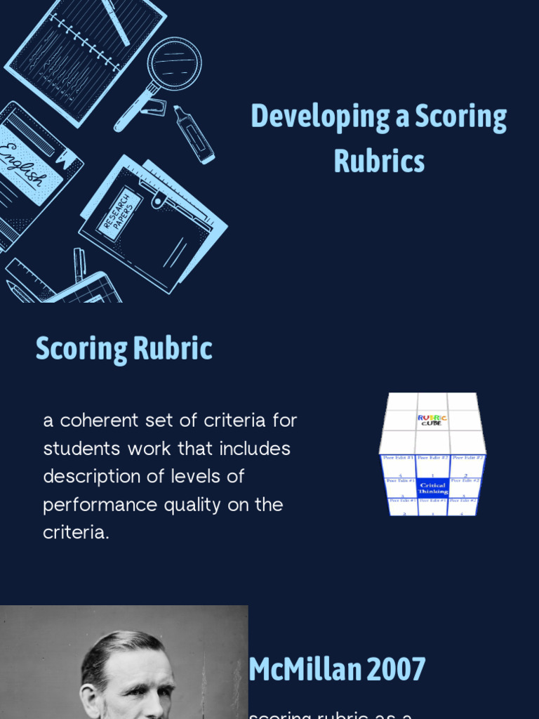 Developing a Scoring Rubric 1 | PDF | Rubric (Academic) | Human Communication