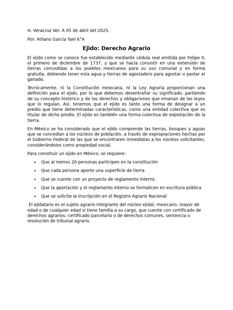Ejido | PDF