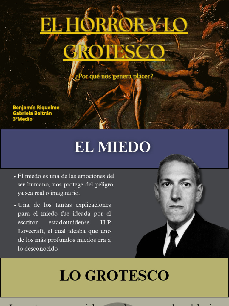 El horror y lo grotesco | PDF