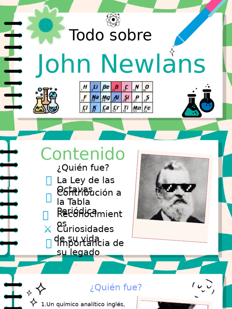 John Newlands | PDF | Tabla periódica | Química