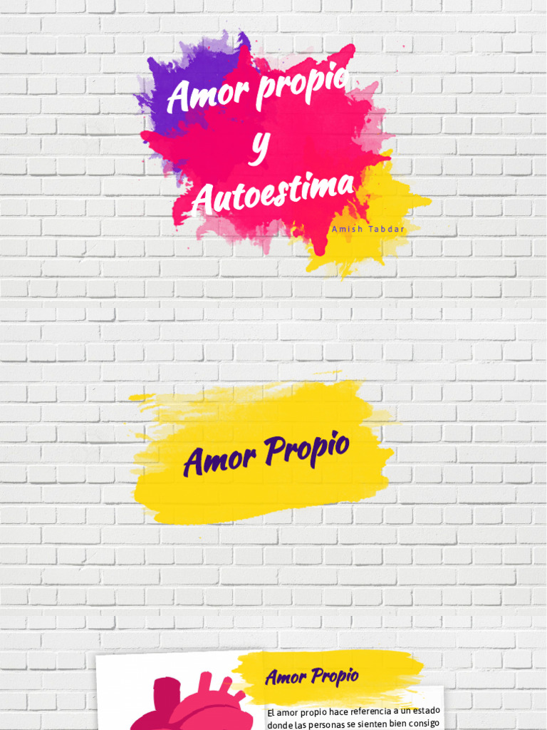 Amor Propio y Autoestima: Claves Esenciales | PDF | Autoestima | Amor