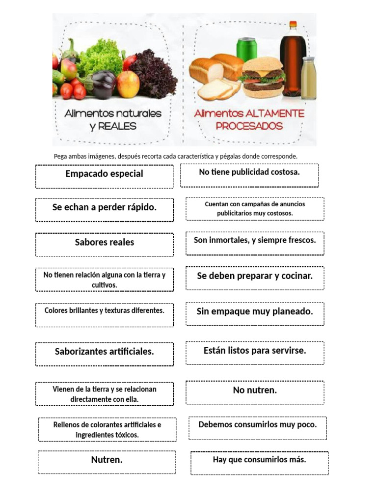 Alimentos Naturales y Procesados | PDF