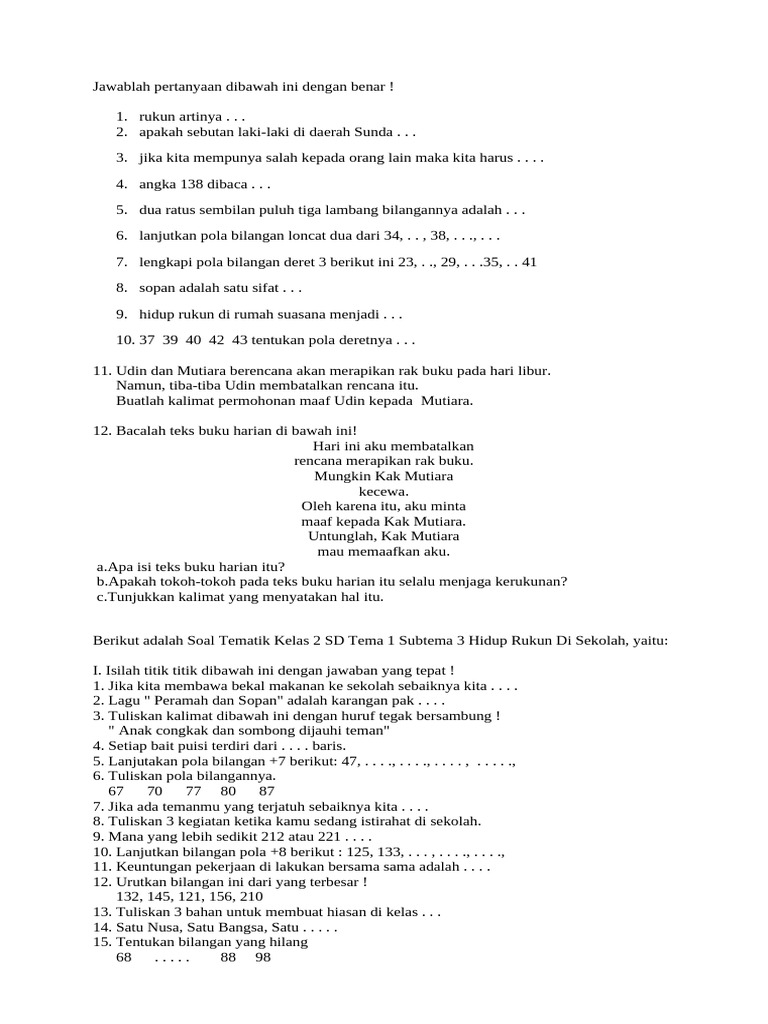 contoh soal b shinta | PDF