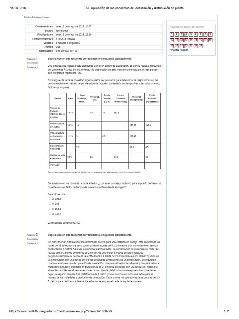 EA7. Aplicación de Los Conceptos de Localización y Distribución de Planta | PDF | Planificación ...