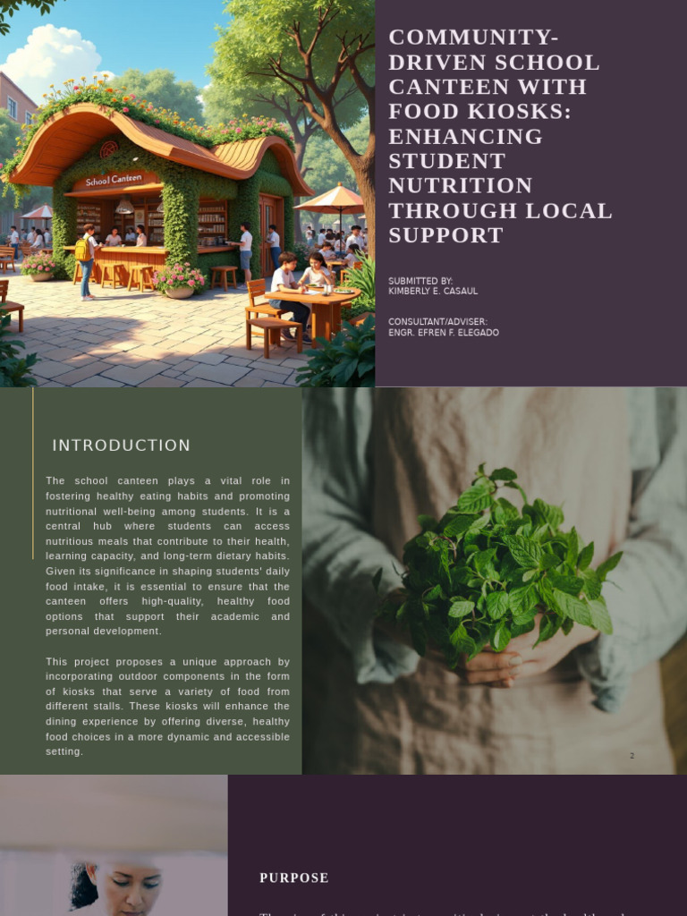 Community-Driven School Canteen With Food Kiosks | PDF | Cafeteria ...