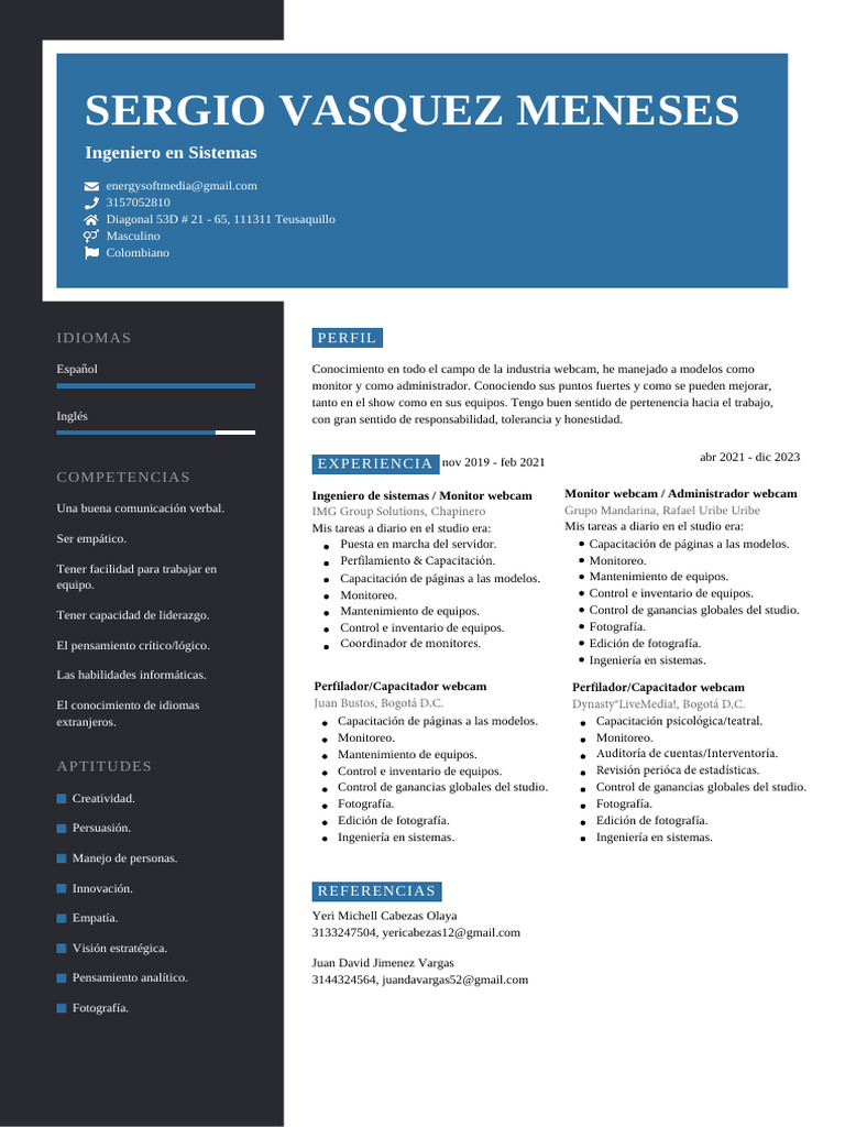 MONITOR Sergio Vasquez Meneses | PDF