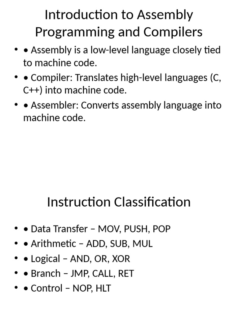 Assembly 8051 Programming | PDF