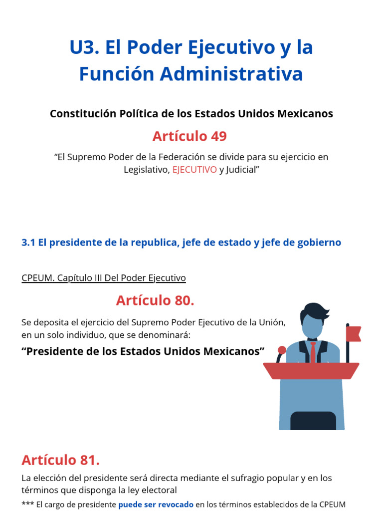 Funciones y Estructura del Poder Ejecutivo | PDF | Ejecutivo (gobierno ...