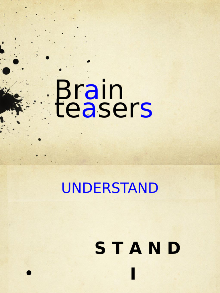 Brain Teasers | PDF