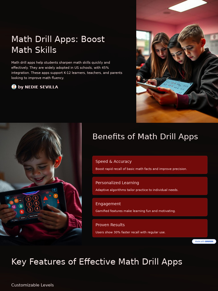 Math Drill Apps Boost Math Skills | PDF | Learning | Mobile App