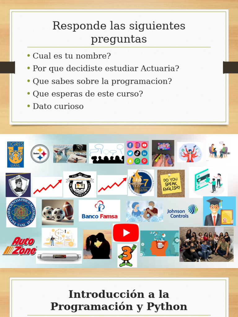 Semana 1 Programación Basica Python FCFM | PDF | Programación de computadoras | Python (lenguaje ...