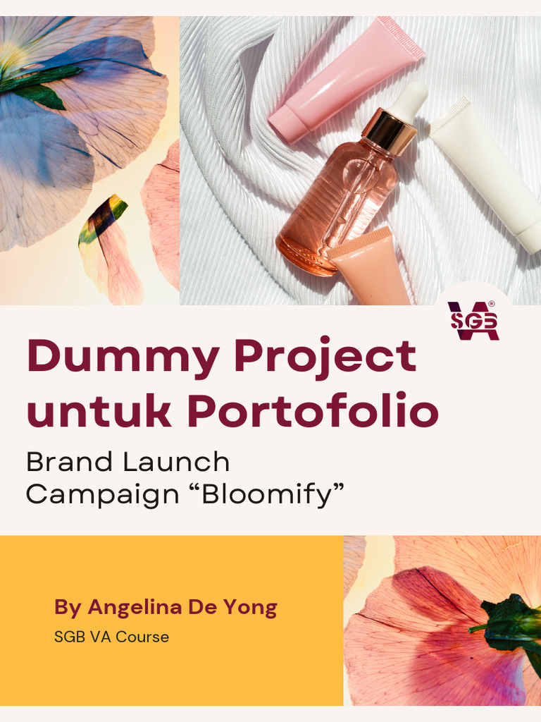 Dummy Project Portfolio - Launch Campaign Bloomify | PDF