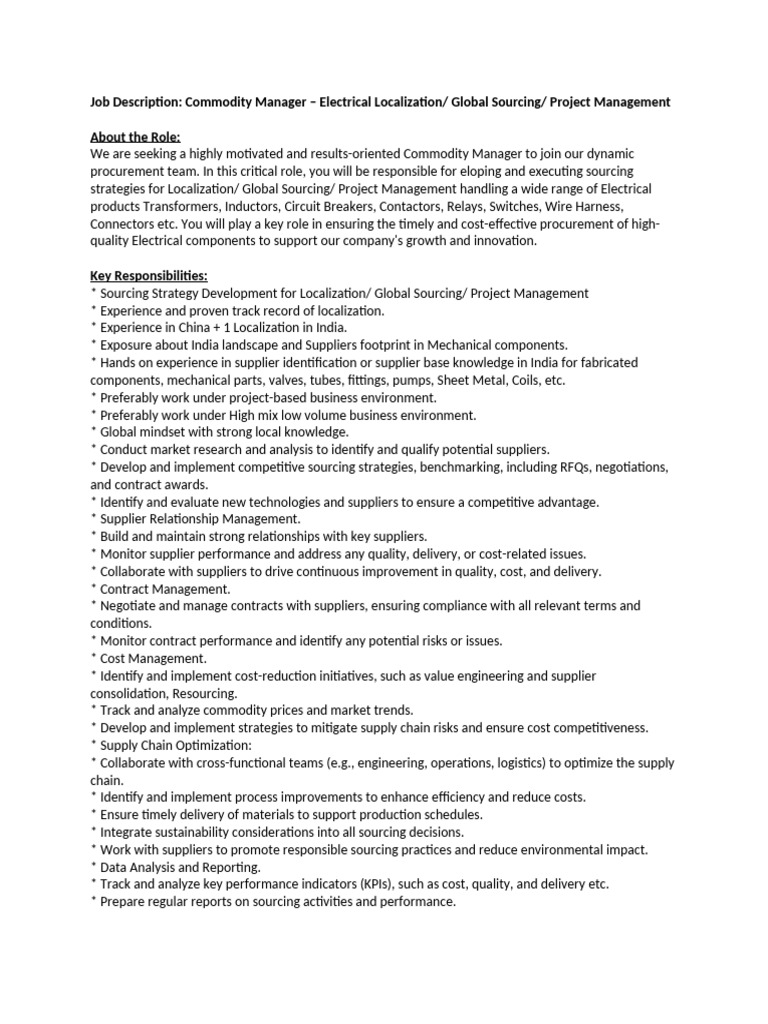 Category Management Direct Manager | PDF | Supply Chain | Economies