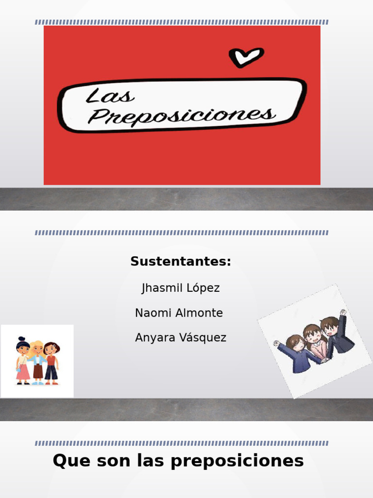 Las Preposiciones | PDF | Lingüística