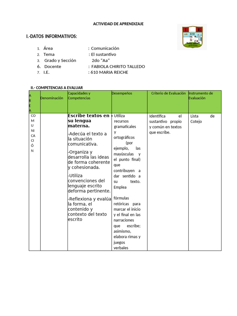 Nombres de Sustantivos Propios y Comunes | PDF | Sustantivo | Lingüística