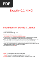 Preparing 1N HCl in 100 mL | PDF