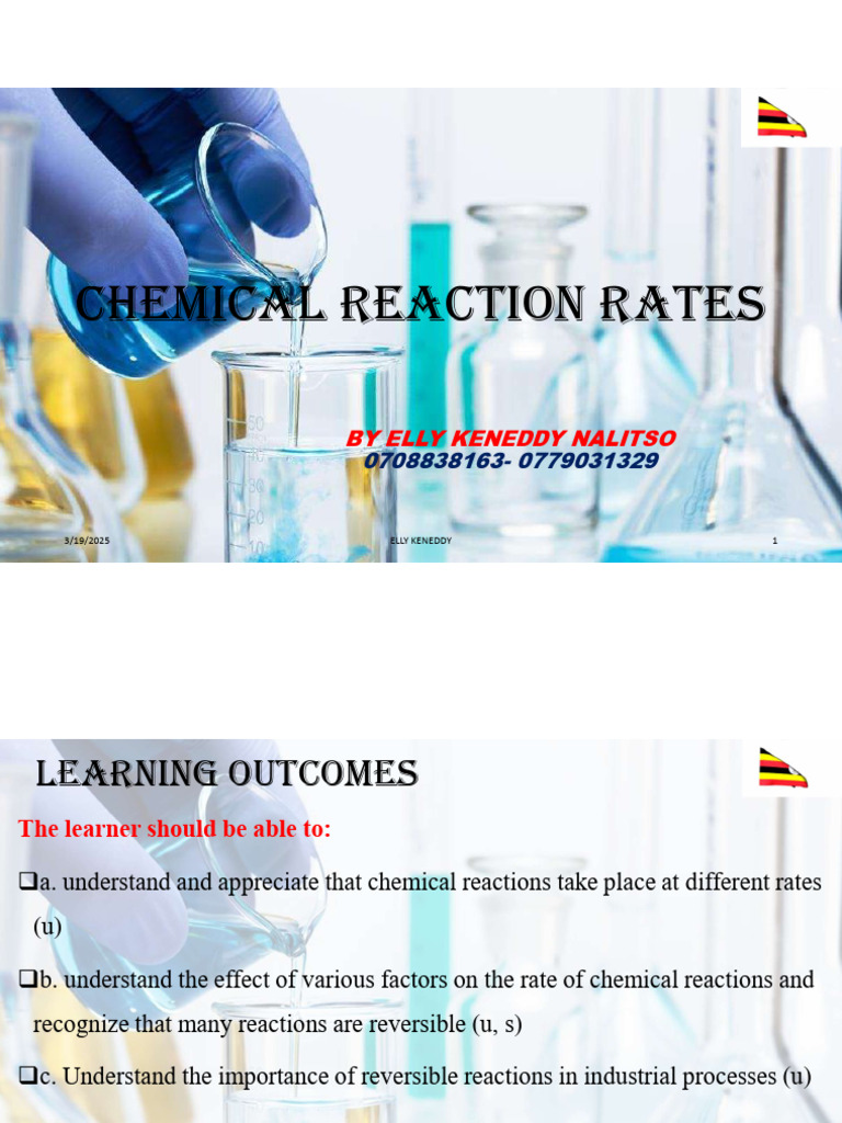 Chemical Reaction Rates by at Elly Keny | PDF | Chemical Reactions ...