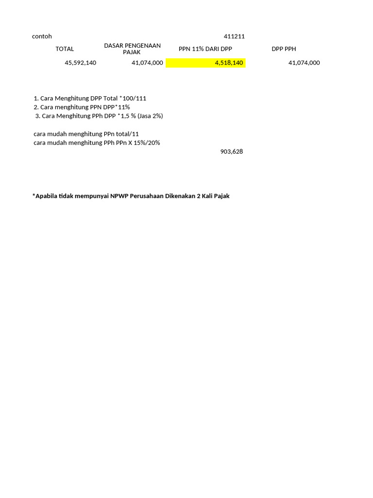 Cara Itung Pajak (2) | PDF