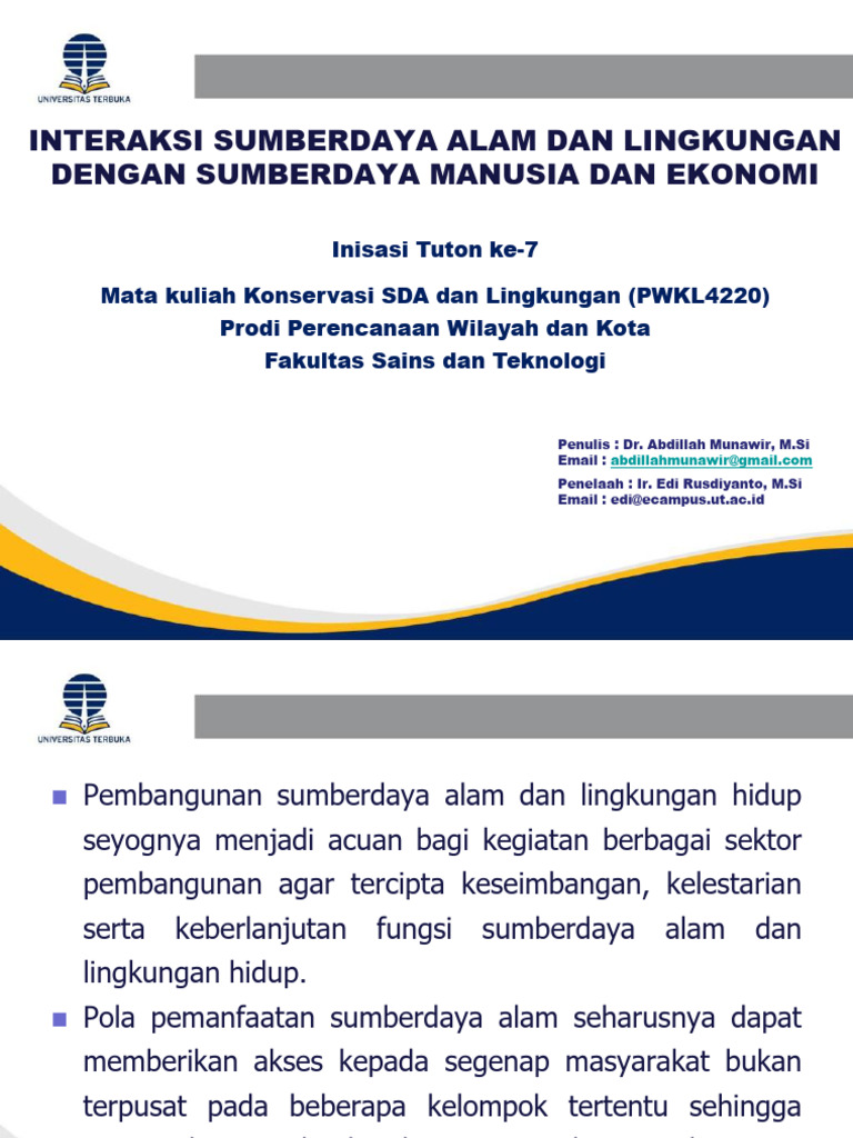 Inisiasi - 7 - Konservasi SDA Dan Lingkungan | PDF